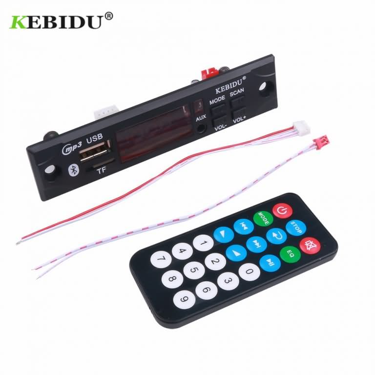KEBIDU Hands-free MP3 Player Decoder Board Bluetooth 5.0 6W amplifier ...